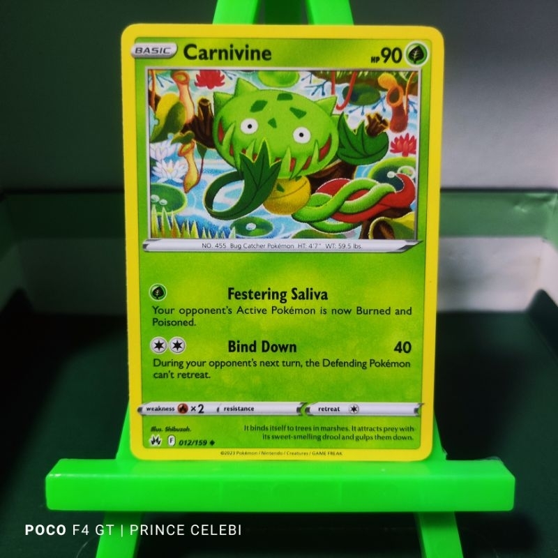 Pokemon TCG - C/UC - Carnivine | Shopee Philippines