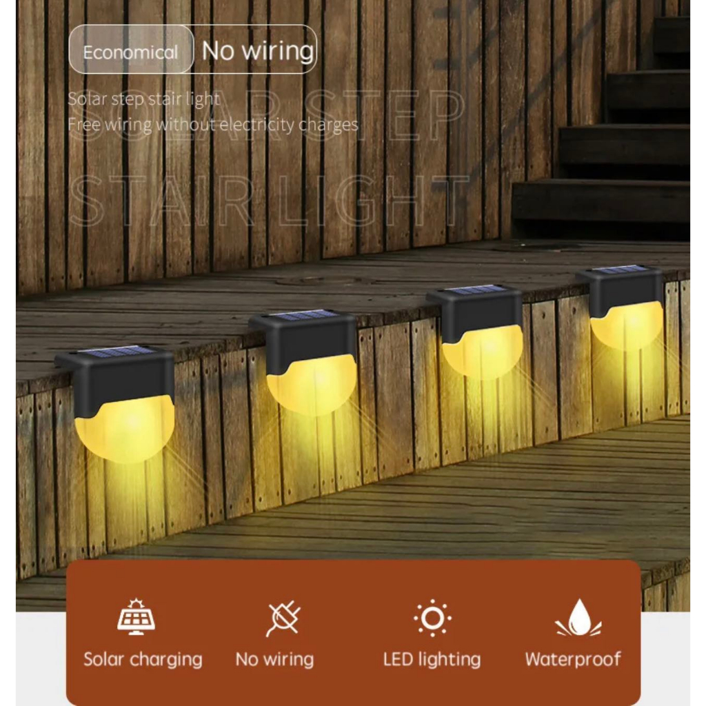 Solar LED Outdoor Waterproof Fence Light Smart Light Sensor Wall Lights ...