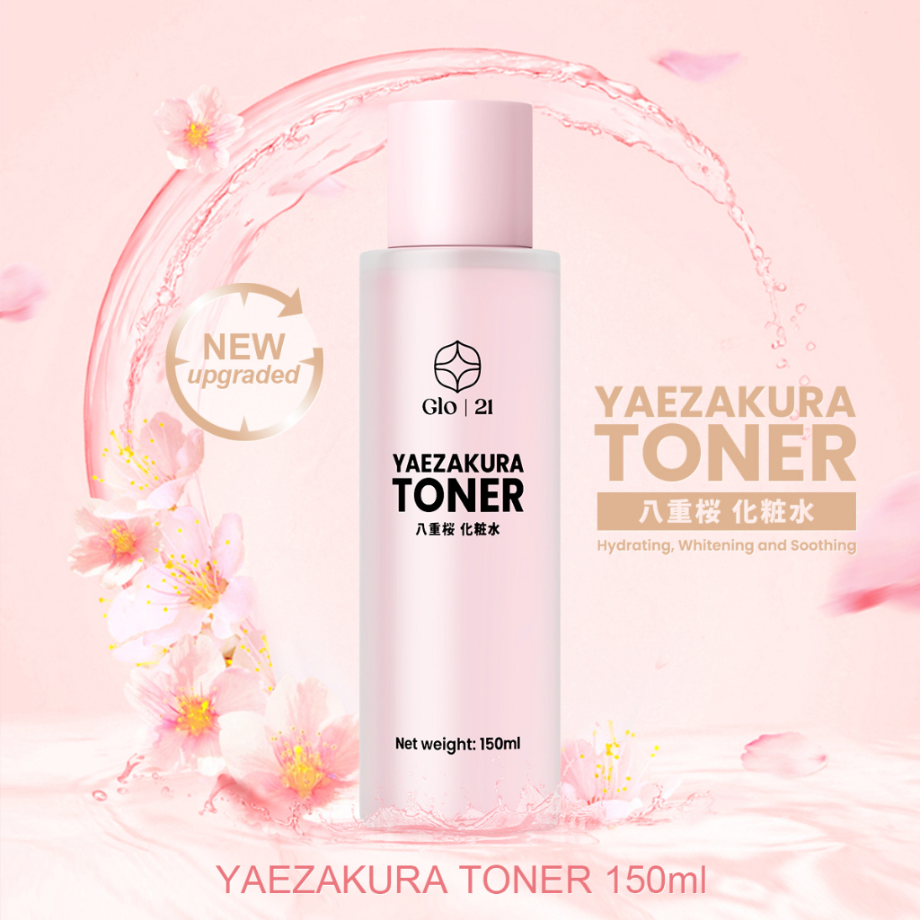 GLO21 Yaezakura Toner- Hydrating Sensitive Skin Whitening All Skin ...