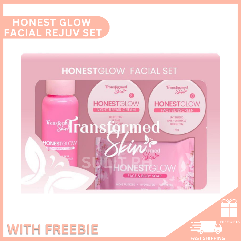 Honest Glow Facial Set Transformed Skin Set Lightens Dark Spots Removes ...