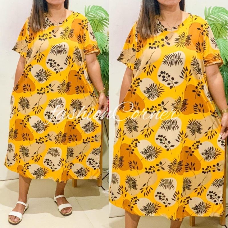 Plus size duster pambahay dress with pocket(ASSORTED PRINTS) | Shopee ...