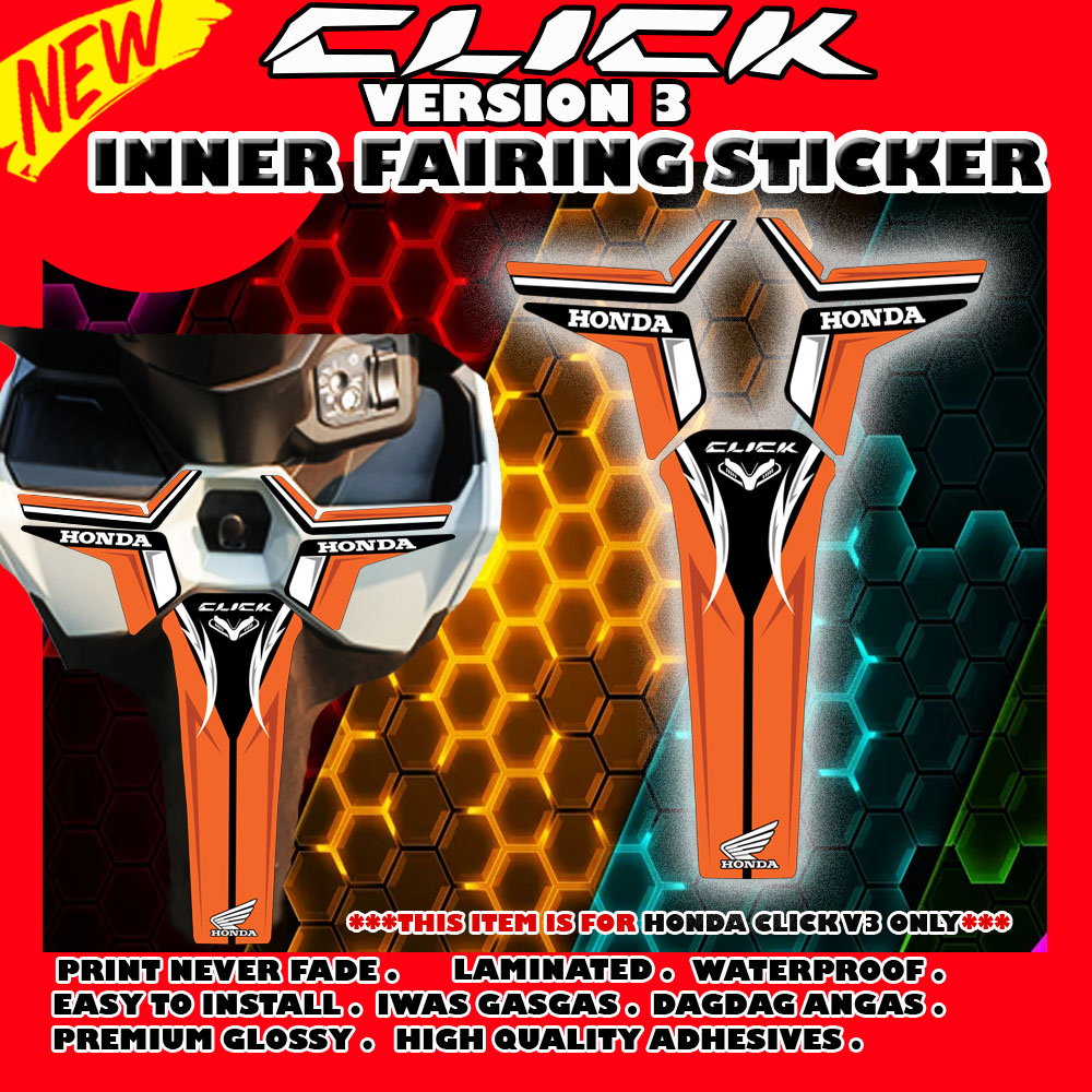 HONDA CLICK V3 & V2 SIGNAL LIGHT / HONDA CLICK V3 STICKER / HONDA CLICK ...