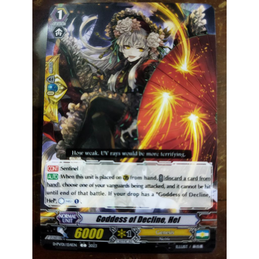 CFV Goddess of Decline Hel D-PV01/154EN Cardfight Vanguard History C ...