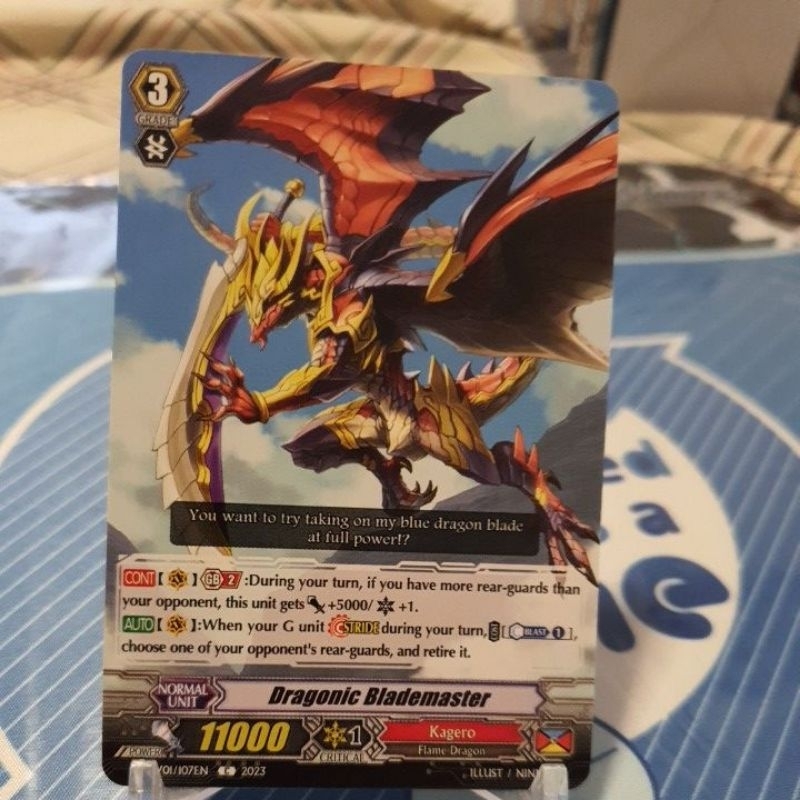 DRAGONIC BLADEMASTER C D-PV01 CARDFIGHT VANGUARD ENGLISH | Shopee Philippines