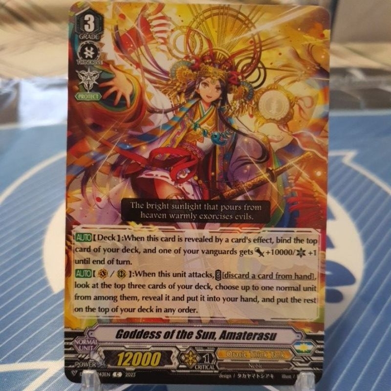 GODDESS OF THE SUN, AMATERASU C D-PV01 CARDFIGHT VANGUARD ENGLISH | Shopee Philippines