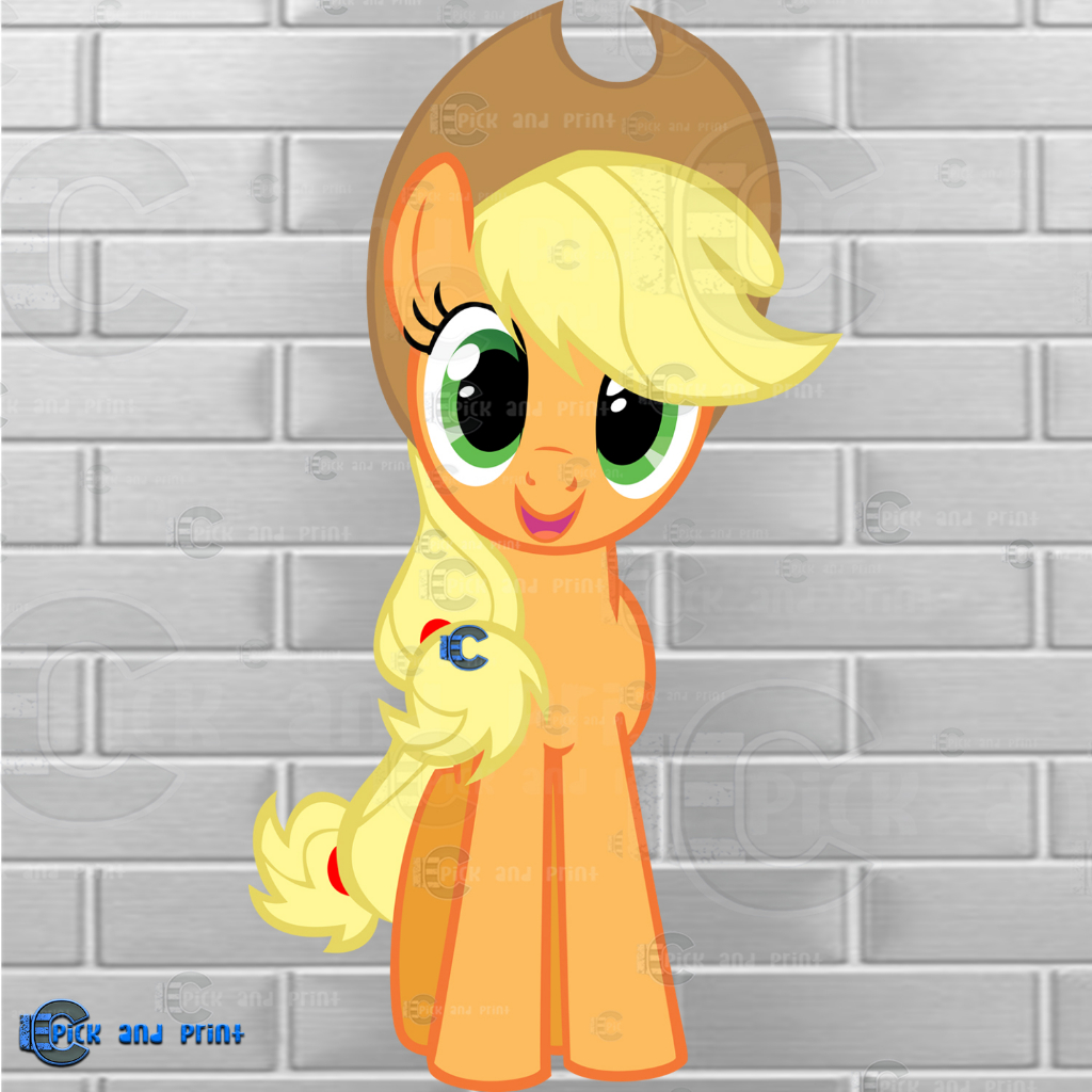 Applejack My Little Pony Character Cut Outs for DIY Backdrops Party ...