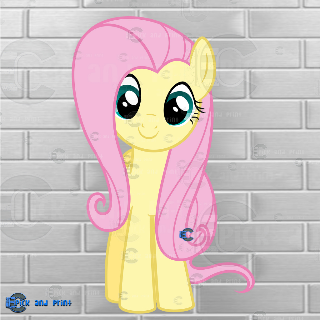 Fluttershy My Little Pony Character Cut Outs for DIY Backdrops Party ...