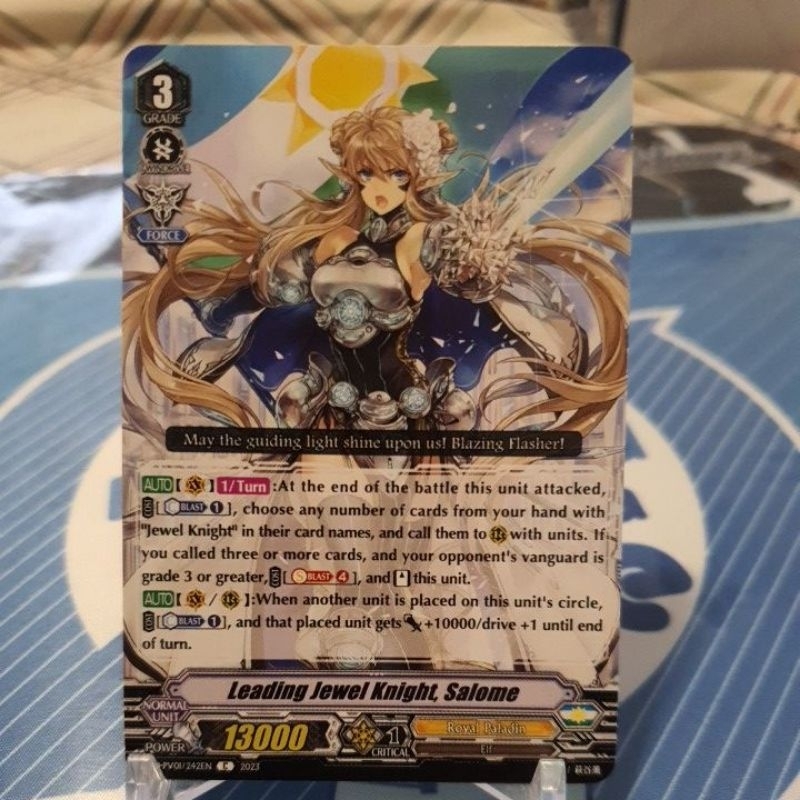 LEADING JEWEL KNIGHT, SALOME C D-PV01 CARDFIGHT VANGUARD ENGLISH | Shopee Philippines