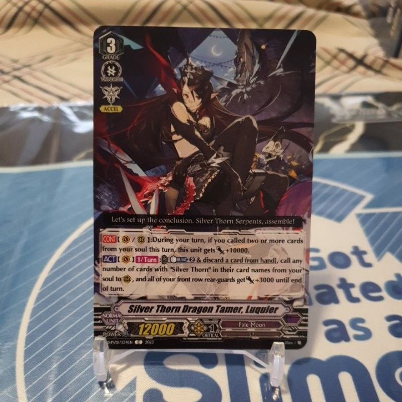 SILVER THORN DRAGON TAMER, LUQUIER C D-PV01 CARDFIGHT VANGUARD ENGLISH | Shopee Philippines
