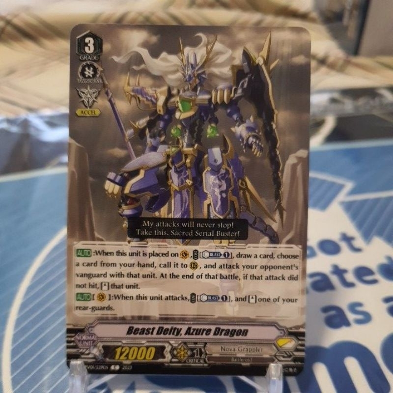 BEAST DEITY, AZURE DRAGON C D-PV01 CARDFIGHT VANGUARD ENGLISH | Shopee Philippines