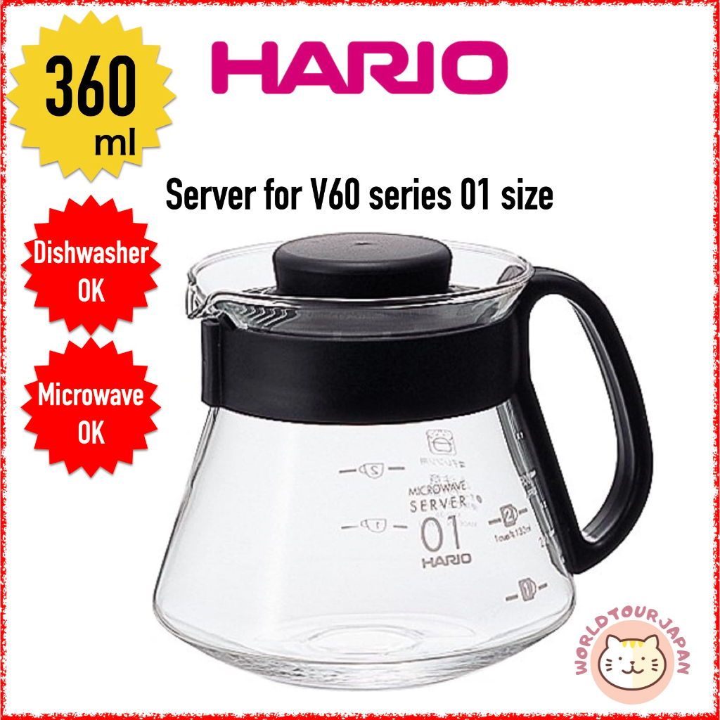 HARIO V60 01 Coffee Server Pot / 360ml / XVD-36B / Dishwasher OK ...