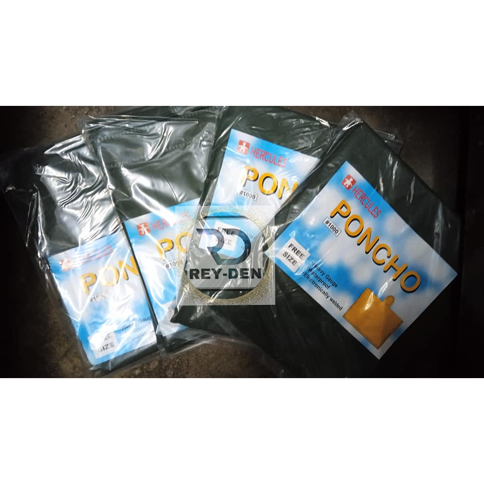 Poncho Raincoat Poncho Kapote Hercules Makapal | Shopee Philippines