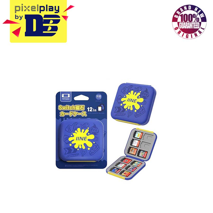 IINE Game Card Case 6+6 Magnetic NSW (Splatoon 3 Blue) (L713) | Shopee ...