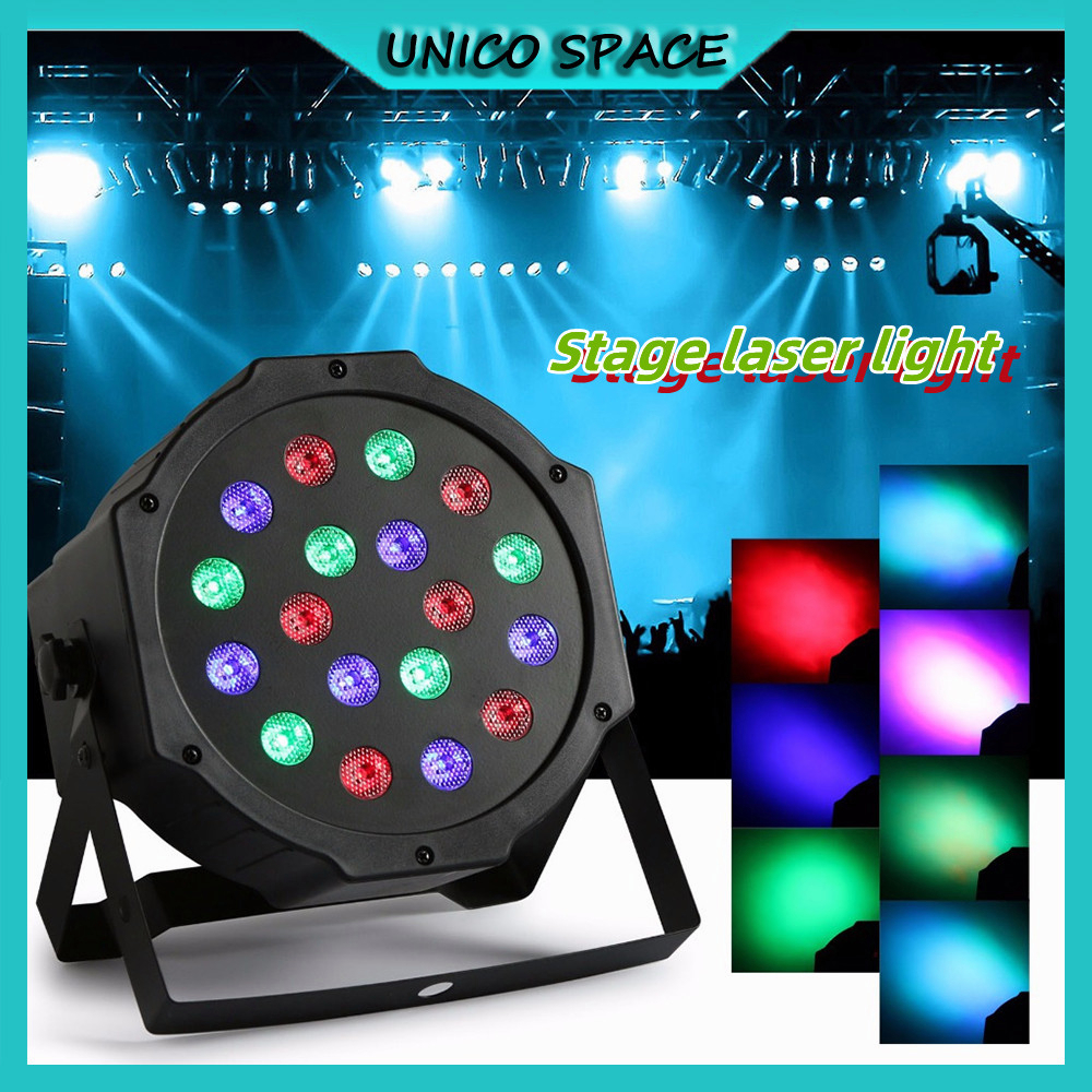 Unico LED Stage Lights 4 Pack 7 Modes DMX Controlled Sound Activated ...