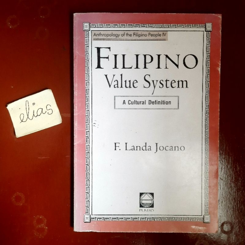 Filipino Value System - F. Landa Jocano | Shopee Philippines