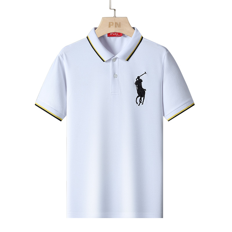 #82210 Men's plain polo shirt high quality cotton Polo shirt | Shopee ...