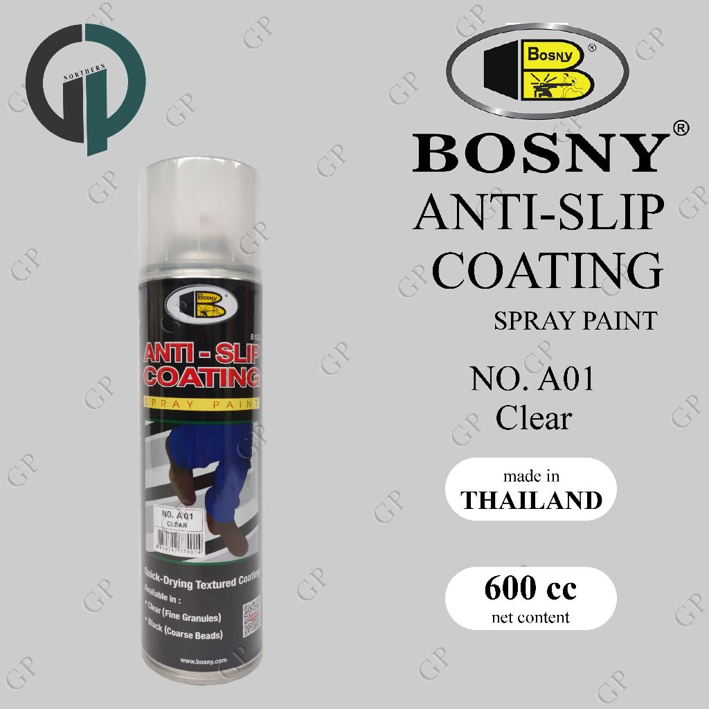 Bosny Anti-slip Coating Spray paint NO. A01 CLEAR 600cc. Made in ...