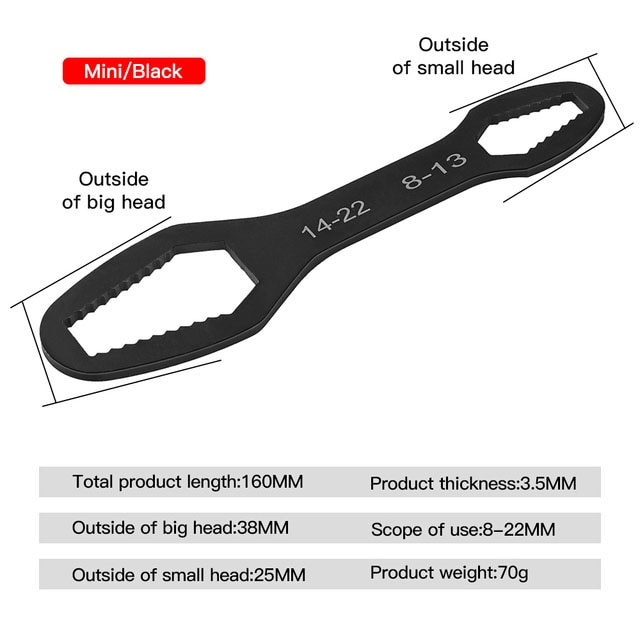 Multifunctional Torx Wrench Double Head Self-Tightening Universal ...