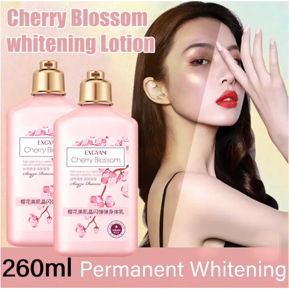 Japan Sakura Whitening Body Lotion Cherry Blossom Moisturizing Anti-Aging Skin Care Lotion 260ML ...