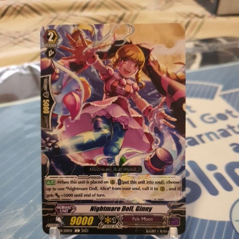 NIGHTMARE DOLL, GINNY C D-PV01 CARDFIGHT VANGUARD ENGLISH | Shopee Philippines