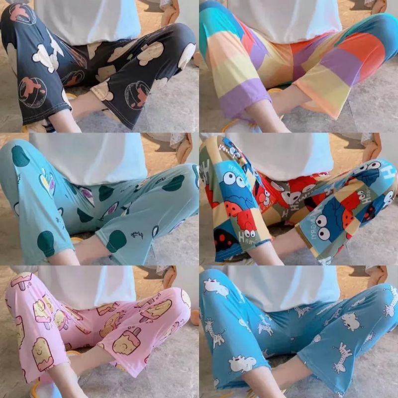 KOREAN PAJAMA PANGTULOG PANGBAHAY ASSORTED PRINT UNISEX FREESIZE ...