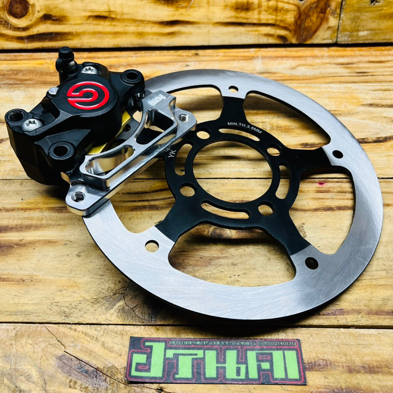 CALIPER 2pot w/ BRACKET and BUTA FLAT DISC for CLICK 125/150 | Shopee ...