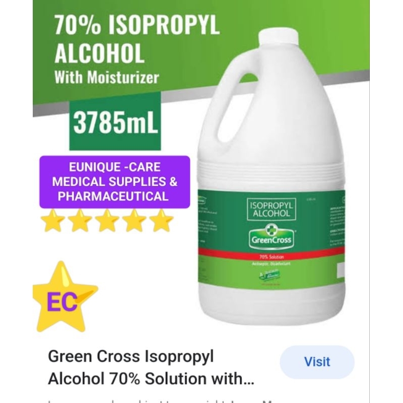 Green Cross Isopropyl Alcohol (3785 mL) | Shopee Philippines