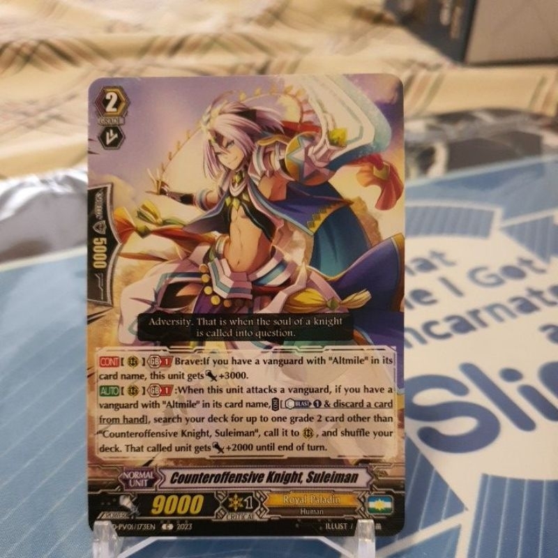 COUNTEROFFENSIVE KNIGHT, SULEIMAN C D-PV01 CARDFIGHT VANGUARD ENGLISH | Shopee Philippines