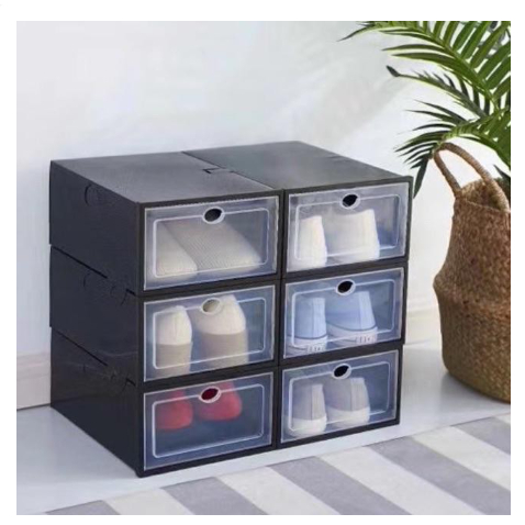 (13H)SB Storage Boxes,Clear Plastic Stackable Candy Colorful Shoe ...