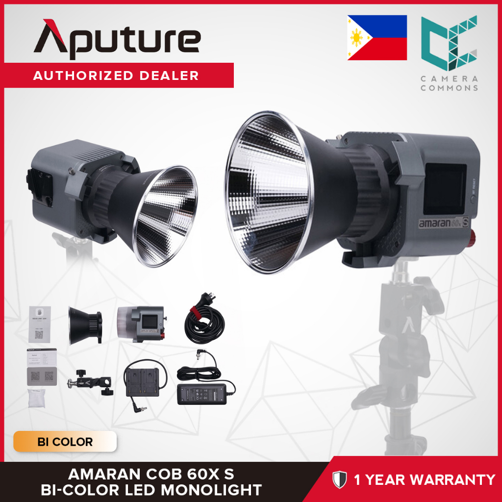 Aputure Amaran COB 60x S Bi Color LED Monolight 2700-6500K CCT Bicolor ...