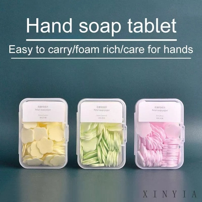 SK.disposable Soap Tablets Portable travel soap flakes Palm cleaning ...