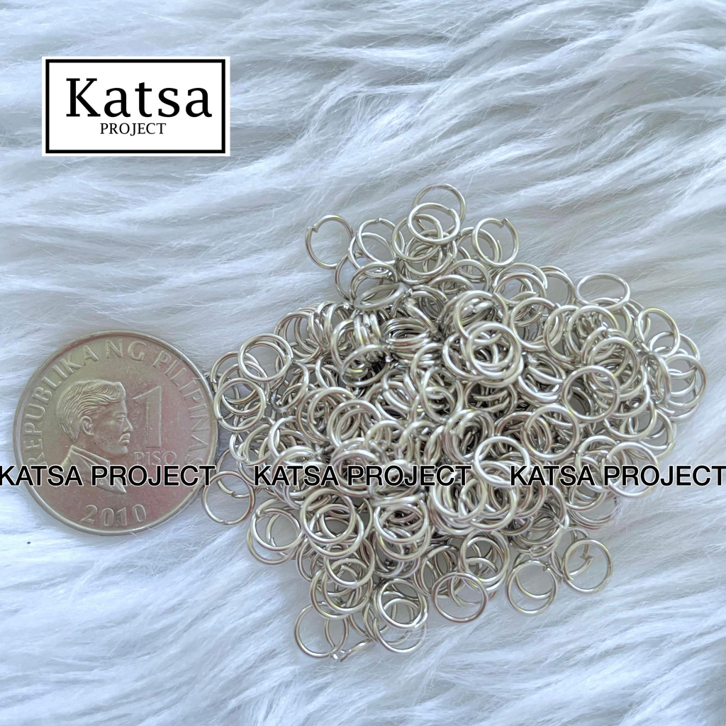 6mm 25grams Single Jump Ring Nickel/Silver | Shopee Philippines