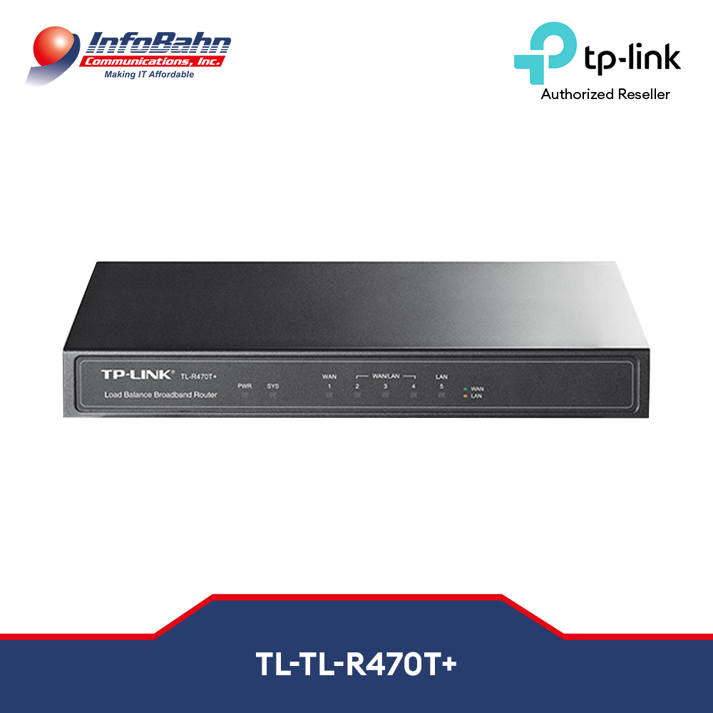TP Link Desktop Load Balance Broadband Router Tl-R470t+ : I Infobahn ...