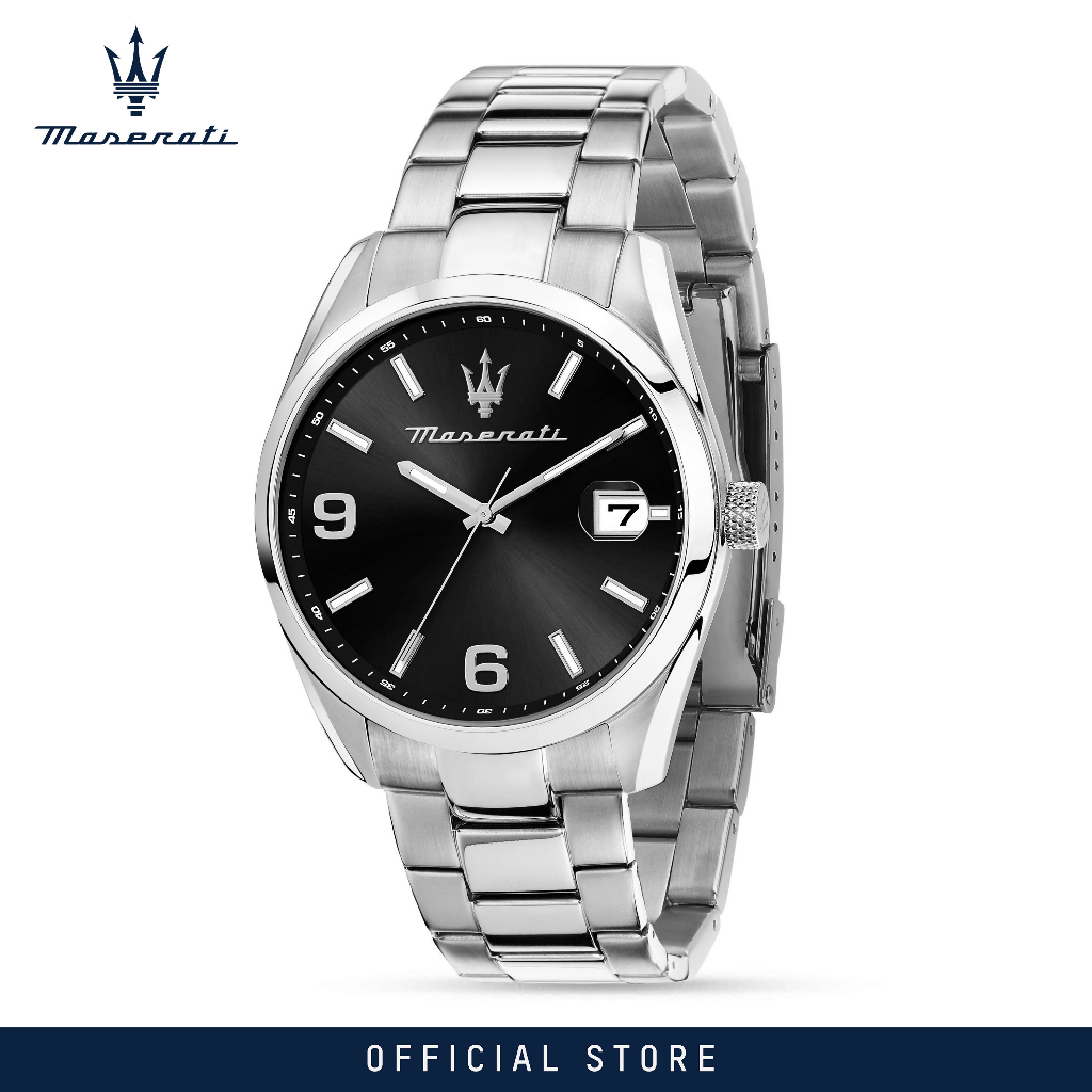 【2 Years Warranty】 Maserati Attrazione 43mm Men's Quartz Watch Relo ...