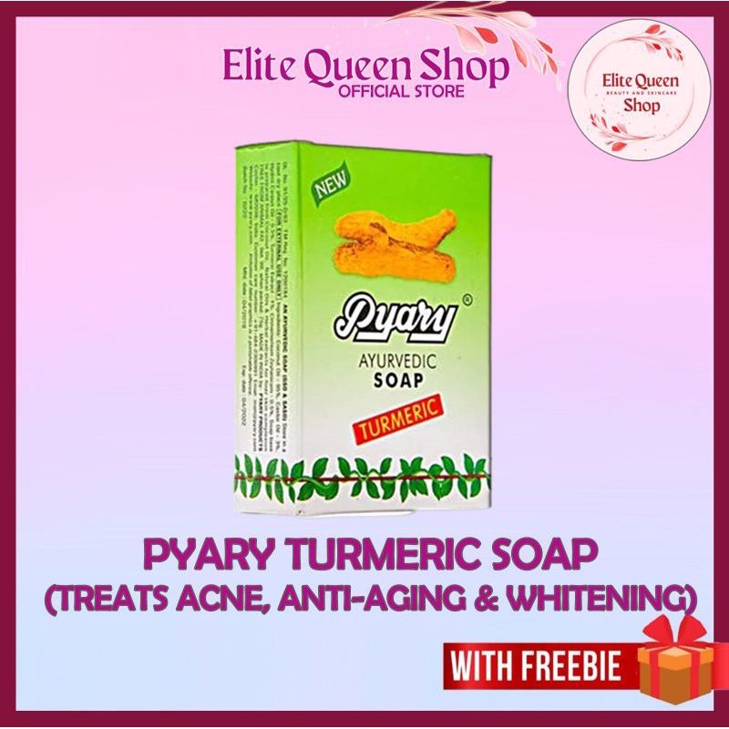 Onhand Pyary Ayurvedic Turmeric Soap Original Anti Acne Anti Aging