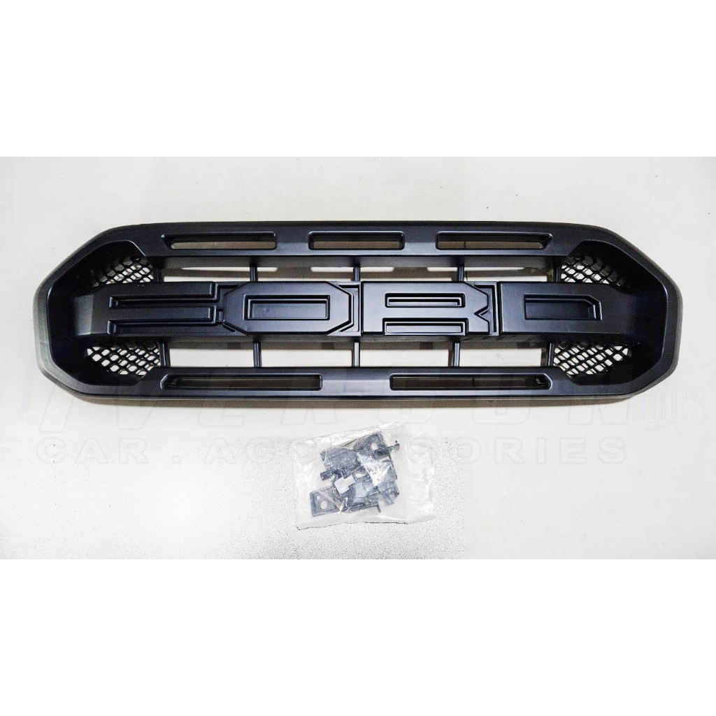 Ford Ranger XLT 2018 to 2021 Raptor Type Front Grill with Black Ford ...