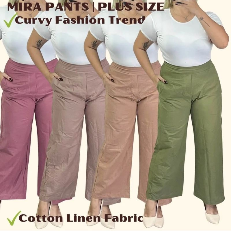 CurvyFashionTrends - PLUS SIZE MIRA PANTS | WIDELEG PANTS | Waist 30 ...