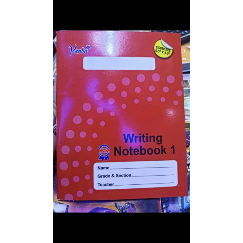 Vanda writing notebook k-12 big spacing lines 10 pcs | Shopee Philippines