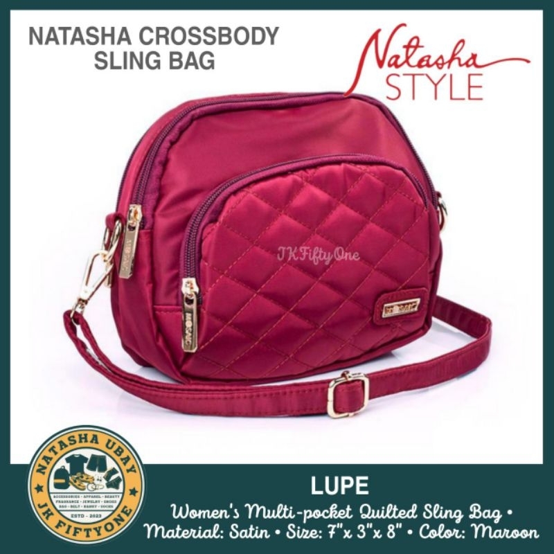 NATASHA Multipocket Sling Crossbody Bag with Quilted Pocket for Women ...