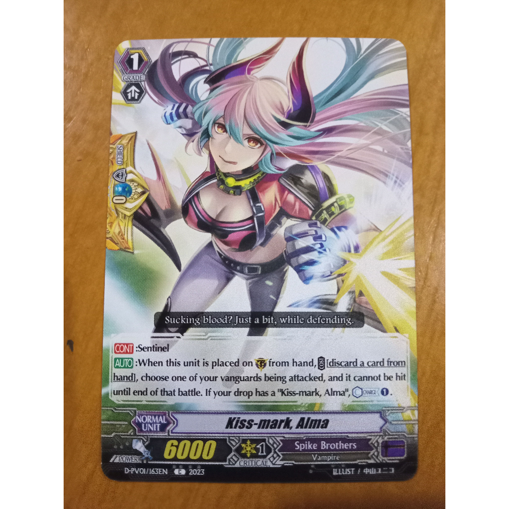 CFV Kiss-mark, Alma D-PV01/163EN Cardfight Vanguard History C Spike Brothers | Shopee Philippines