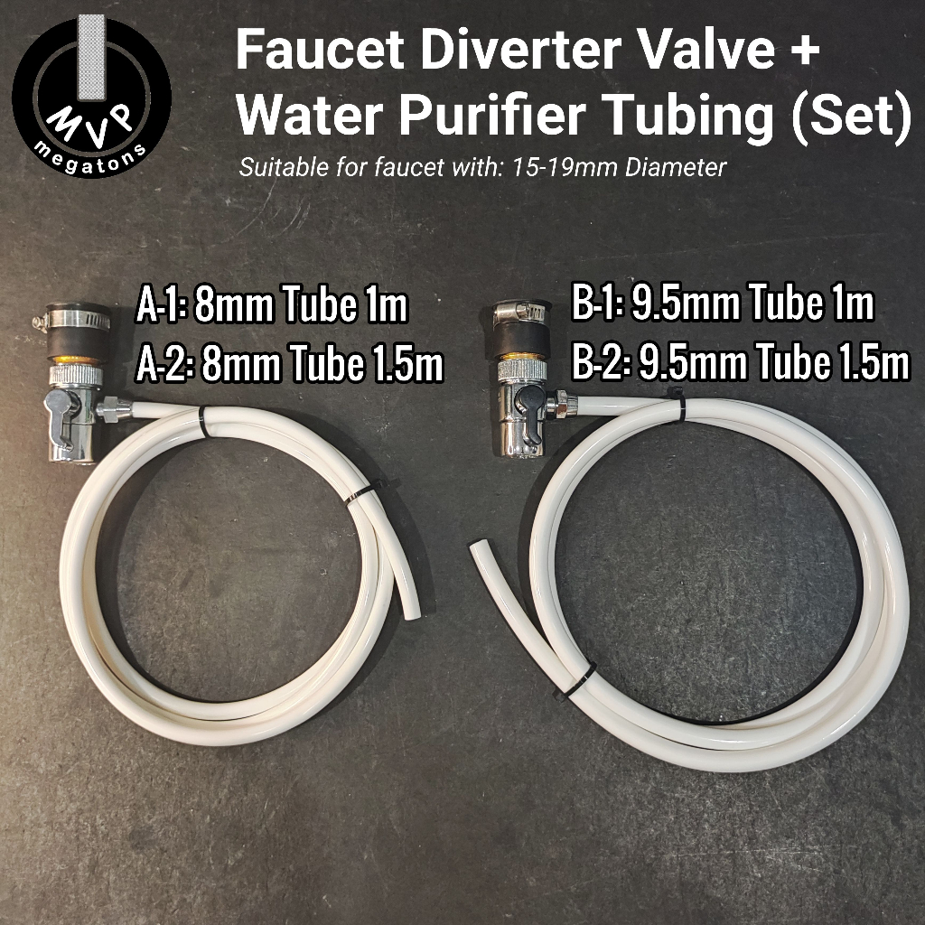 Faucet Diverter Switch Valve with Flexible Tube Hose 8mm 9.5mm for ...