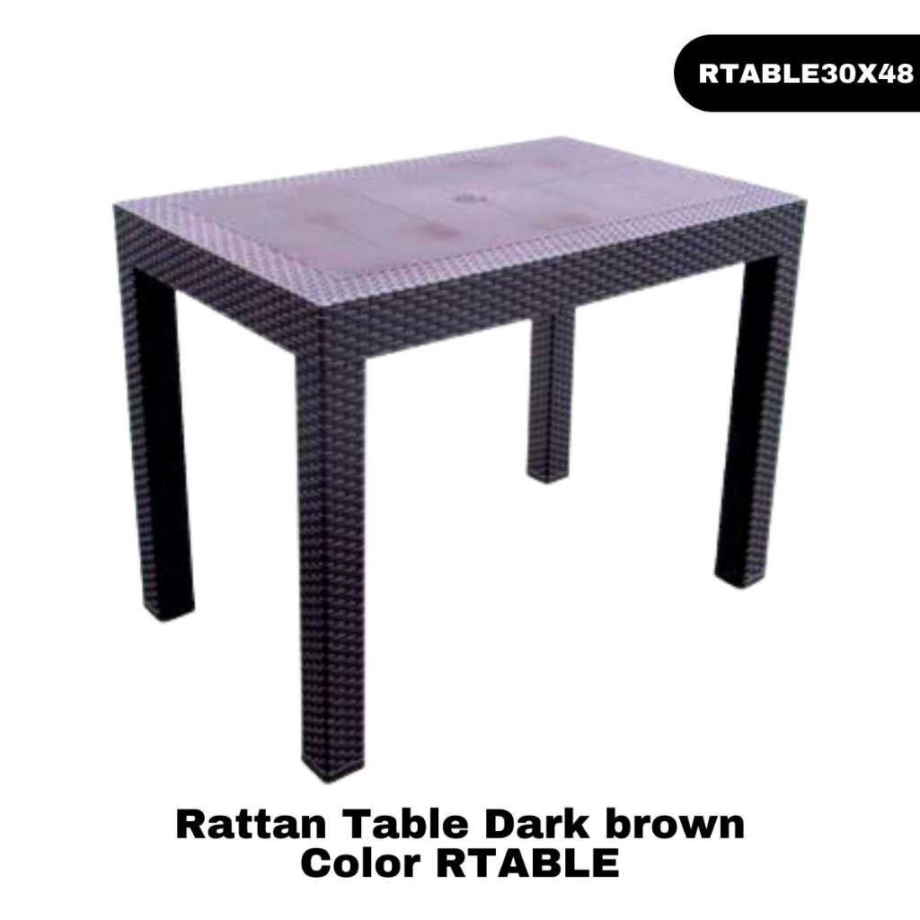 Rattan Table Dark brown Color RTABLE | Shopee Philippines