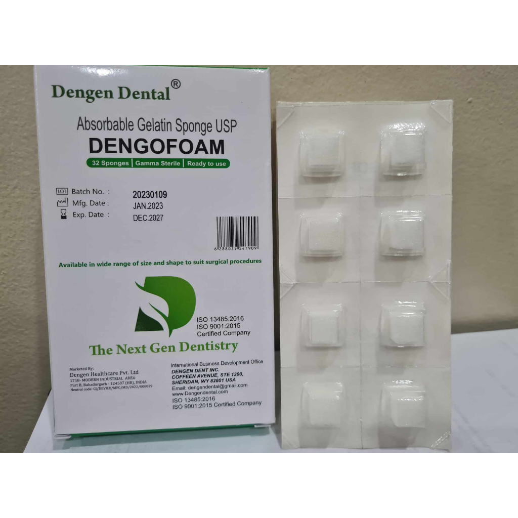Dental Dengofoam Absorbable Gelatin Sponge Gelfoam | Shopee Philippines