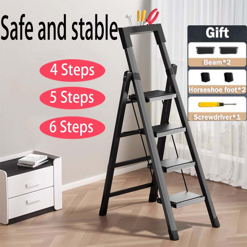 Ladder4/5/6 Steps Indoor multi-functional folding ladder Household ...