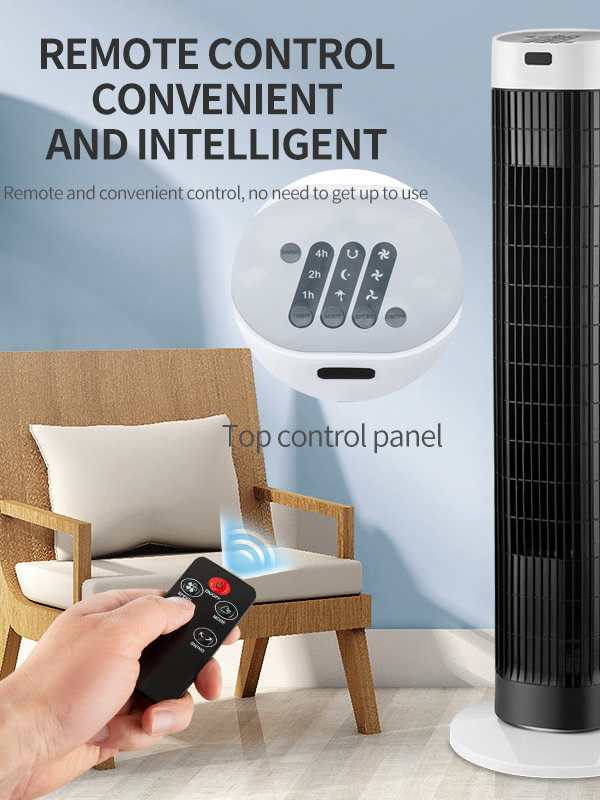 105cm Tower fan With remote control Bladeless Standing Fan Air Cooler ...
