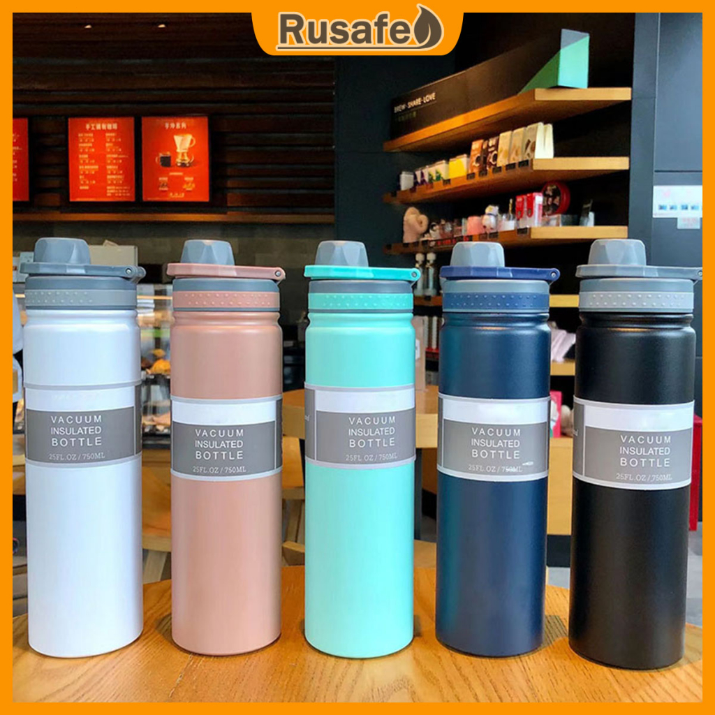 Tumbler Stainless Steel Thermos Insulated Vacuum Bottle Minimalist Pastel Water Bottle Flask ...