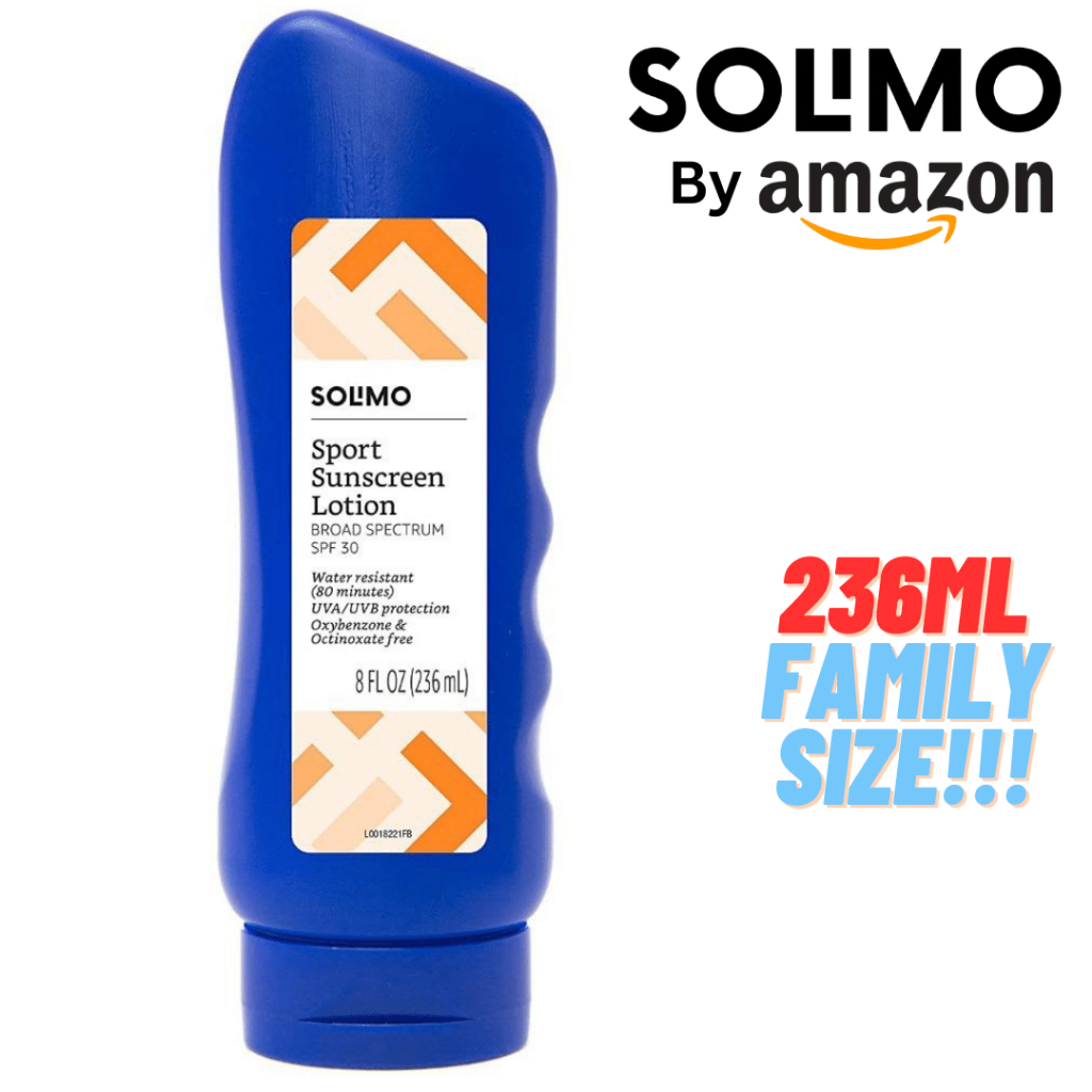 Solimo Sport Sunscreen Lotion SPF 30 236mL (by Amazon) | Shopee Philippines