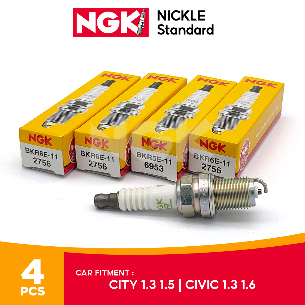 NGK BKR6E-11 Standard Spark plug for Honda City 1.3 1.5 i-VTEC / Civic ...