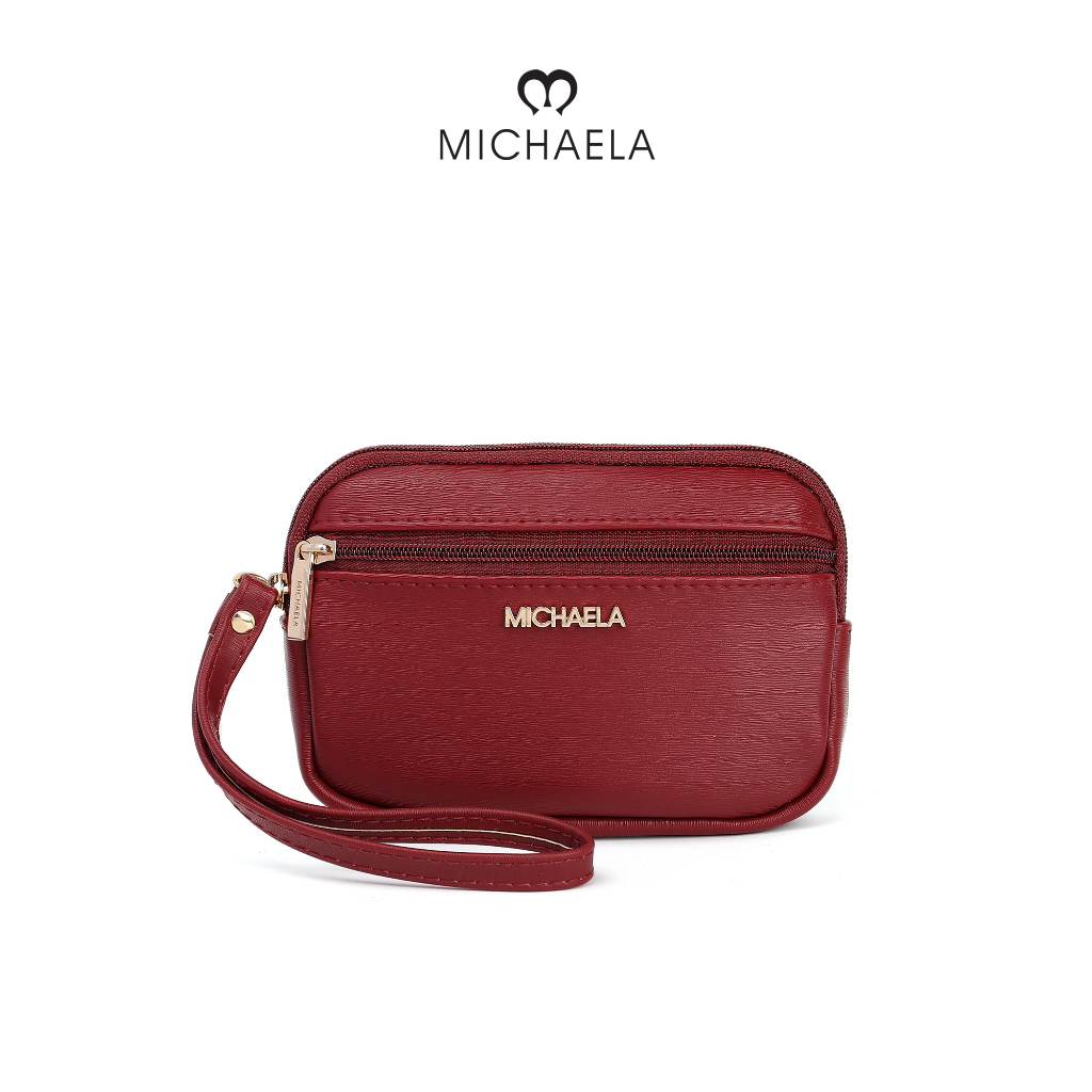 MICHAELA Wristlet Zipper Wallet with Dual Pockets Chic for Credit Cards ...