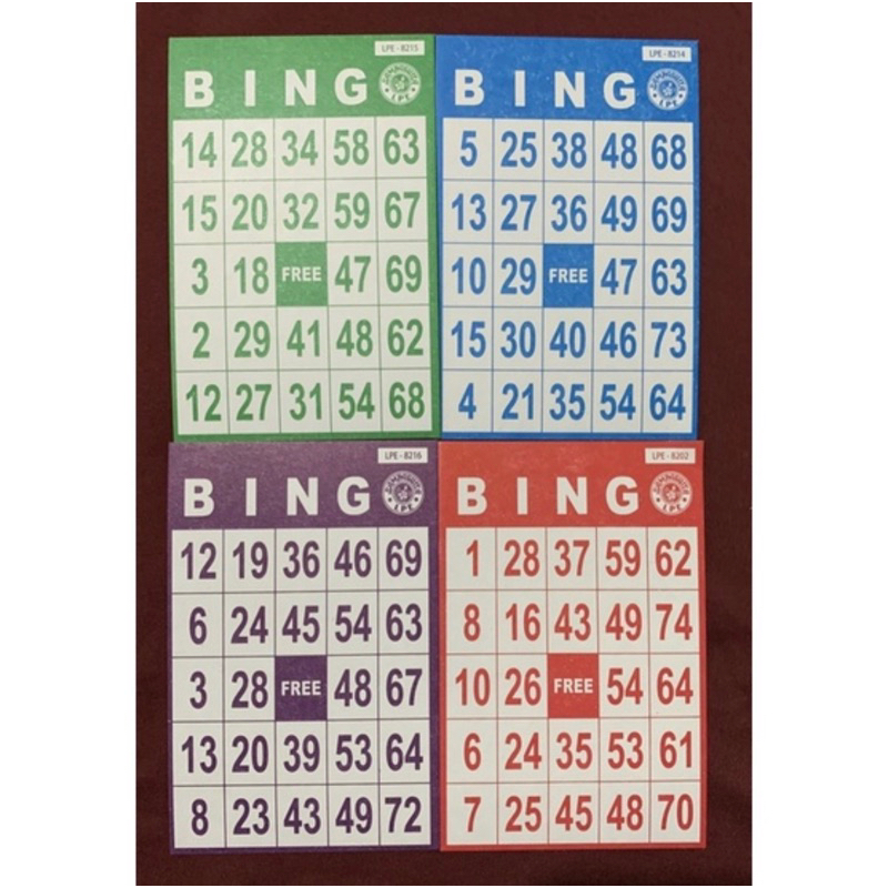 Original Sampaguita Bingo Cards 50 or 100 pcs | Shopee Philippines
